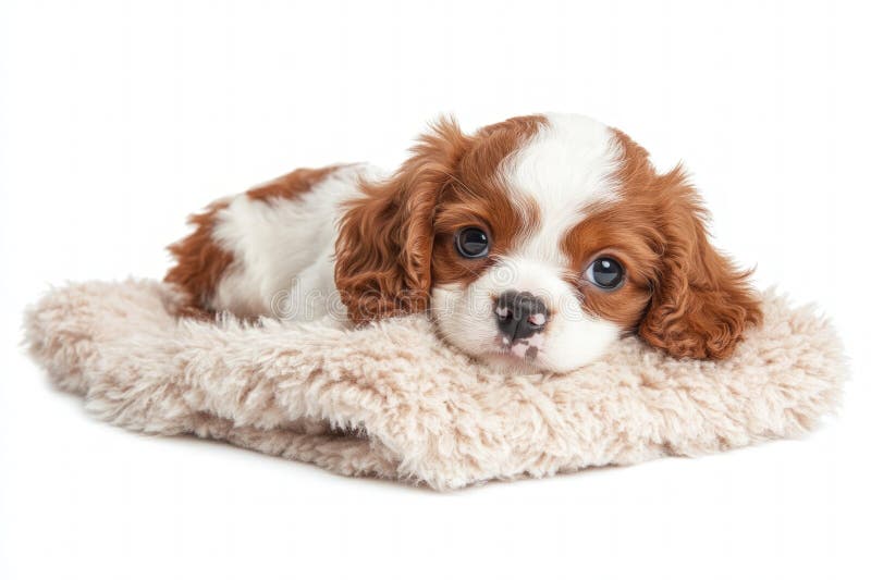 Cavachon Dog Lounging Cute Playful Pet Theme Stock Photos - Free ...