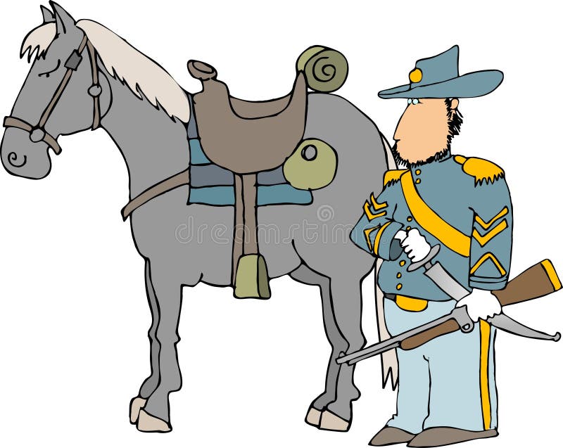 Cavaleiros Do Cavalo De Cavalaria Ilustração do Vetor - Ilustração de ...