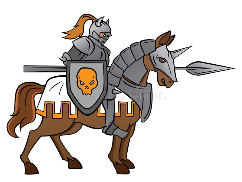 Cavaliere Warrior Vector Illustration Illustrazione Vettoriale ...