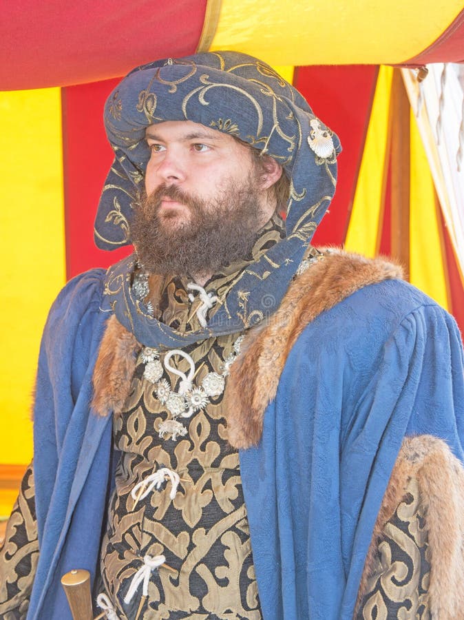 Cavaliere in Tenda Variopinta a George Forte Fotografia Stock ...