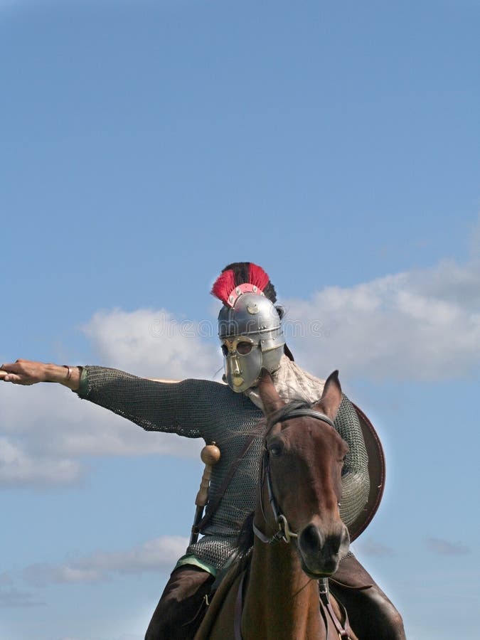 Cavalier romain image stock. Image du athlète, bataille - 223015
