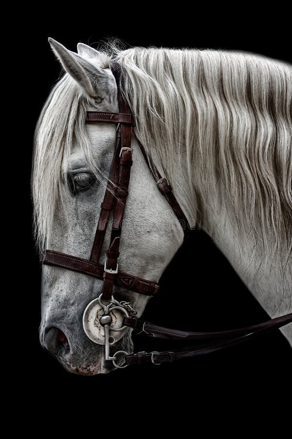 Cavallo Andaluso immagine stock. Immagine di bianco, cavallo - 10369893