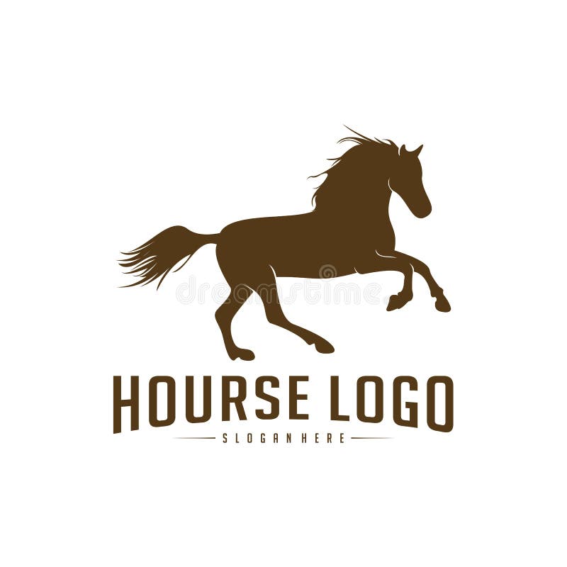 Cavallo Logo Design Icon Symbol Vettore Del Cavallo Siluetta Del ...