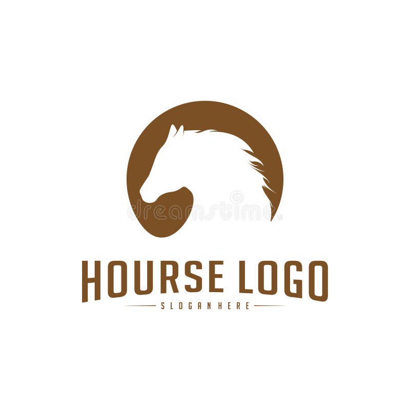 Cavallo Logo Design Icon Symbol Vettore Del Cavallo Siluetta Del ...
