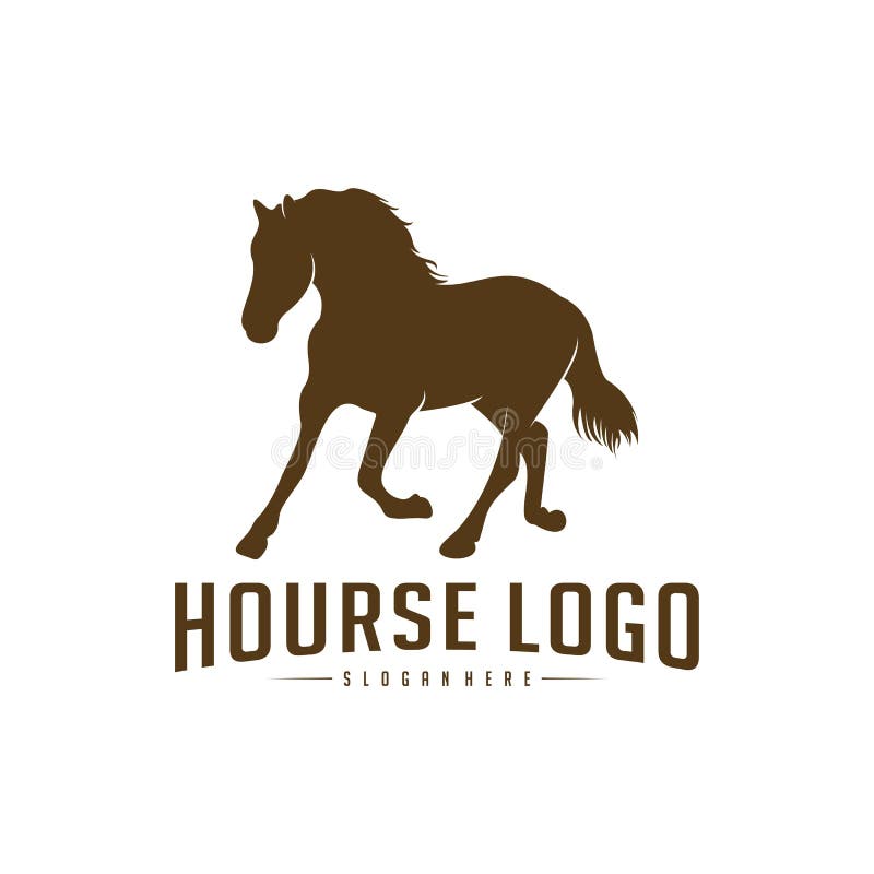 Cavallo Logo Design Icon Symbol Vettore Del Cavallo Siluetta Del ...
