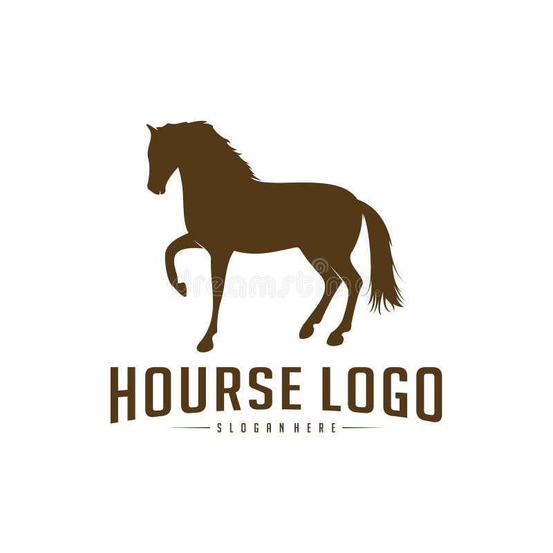 Cavallo Logo Design Icon Symbol Vettore Del Cavallo Siluetta Del ...