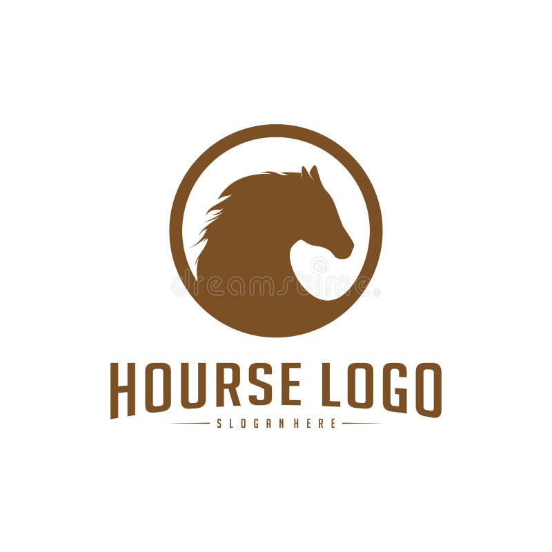 Cavallo Logo Design Icon Symbol Vettore Del Cavallo Siluetta Del ...