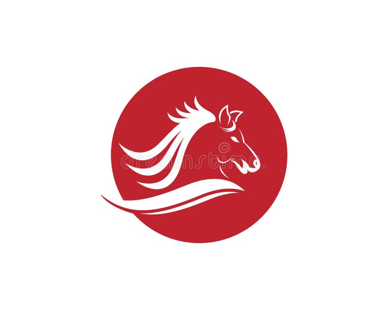 Cavallo Logo Design Vector Template Illustrazione Vettoriale ...