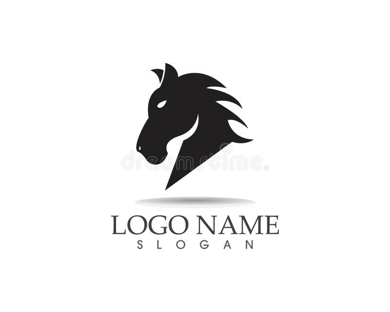 Cavallo Logo Design Vector Template Illustrazione Vettoriale ...