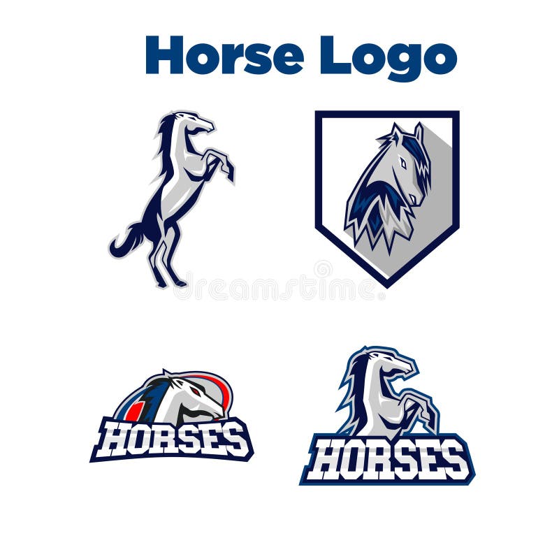 Cavallo Logo Template illustrazione vettoriale. Illustrazione di ...