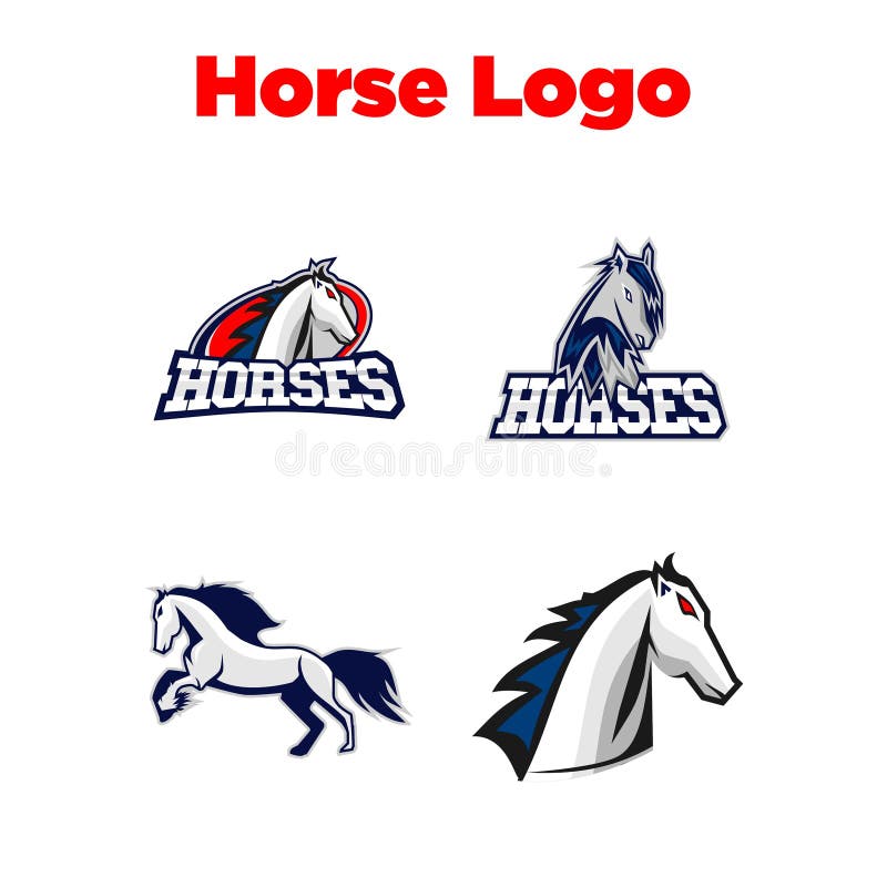 Cavallo Logo Template illustrazione vettoriale. Illustrazione di leone ...