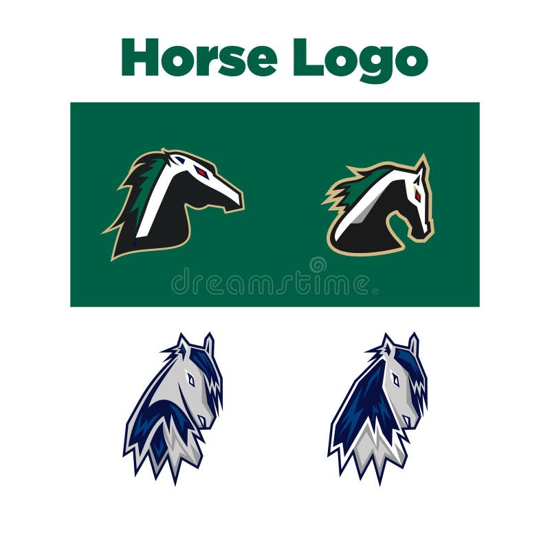 Cavallo Logo Template illustrazione vettoriale. Illustrazione di podere ...