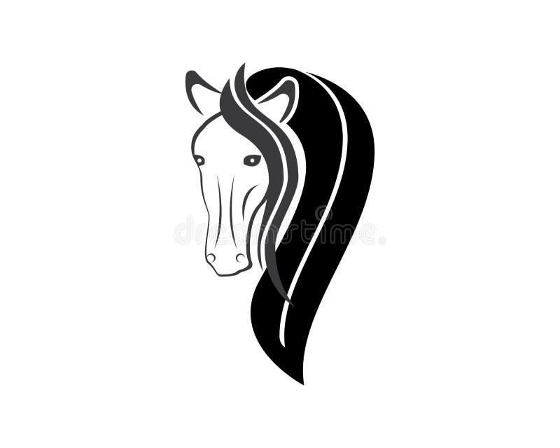 Cavallo Logo Design Vector Template Illustrazione Vettoriale ...