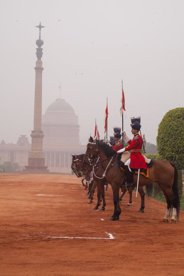 Cavalry Outside Presidents Palace in Red Tunic Editorial Image - Image ...