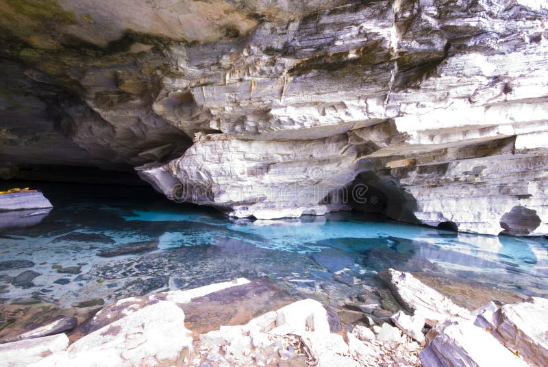Cave Swimming pool stock image. Image of transparent - 11691891