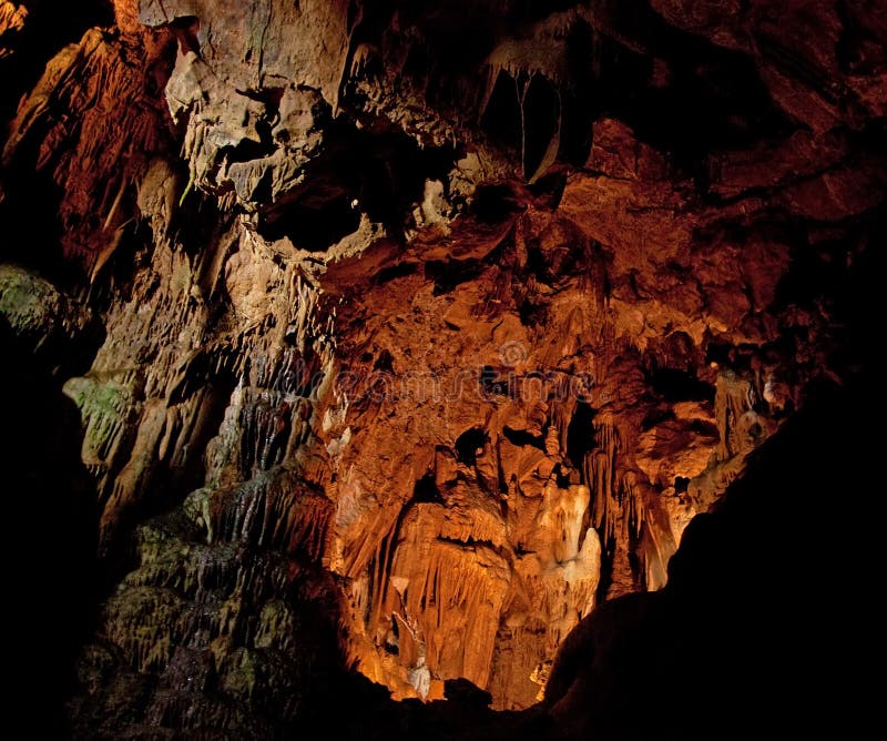 Cave explorer in action stock photo. Image of meander - 17536716