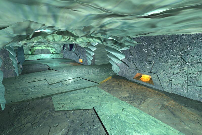 Cave 3 d model stock illustration. Illustration of ceiling - 28430559