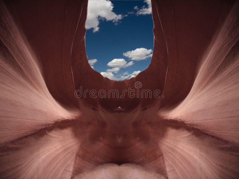 Red cave stock image. Image of sand, cavern, native - 108754729