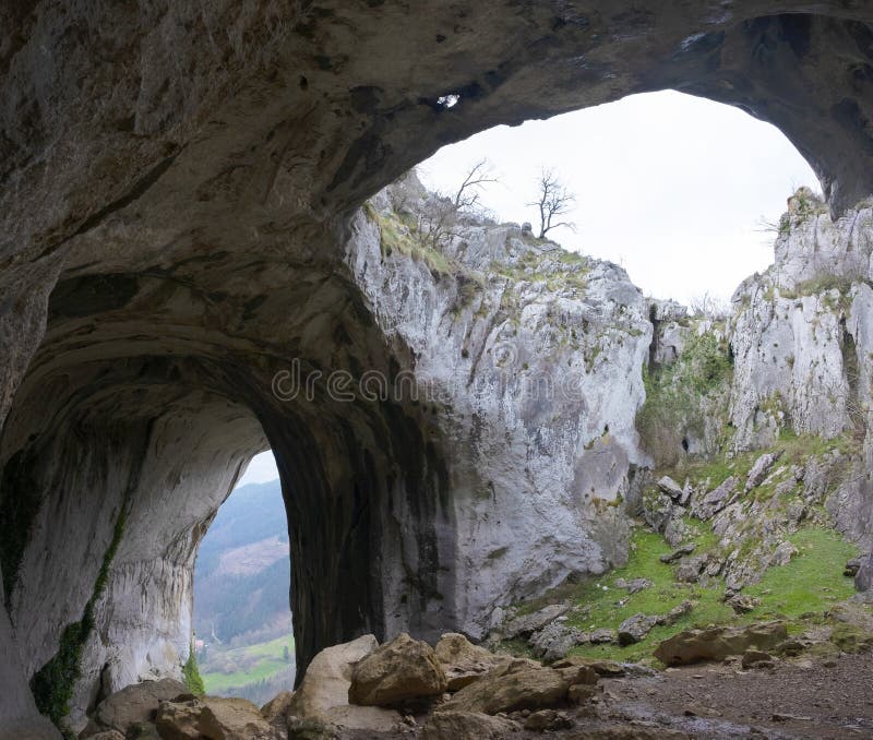 Cave Eyes Create Old Man Face in Mountain Stock Image - Image of ...