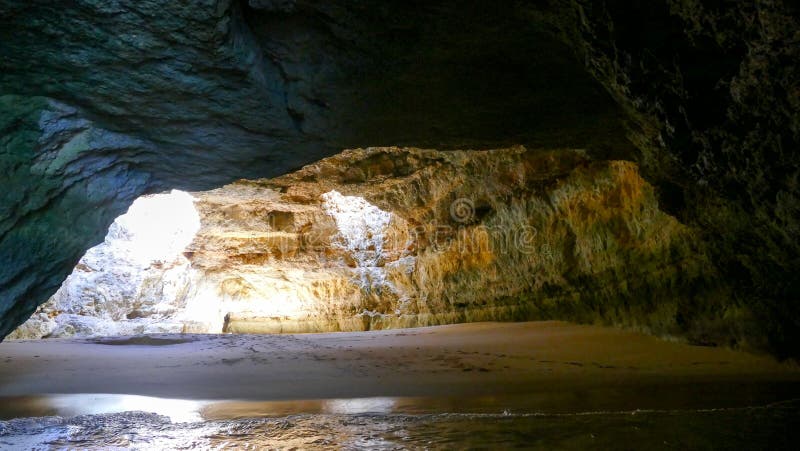Cave with beach stock image. Image of beauty, outdoor - 61961527