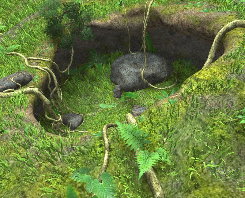 The Cave stock illustration. Illustration of canyon, entrance - 41452944