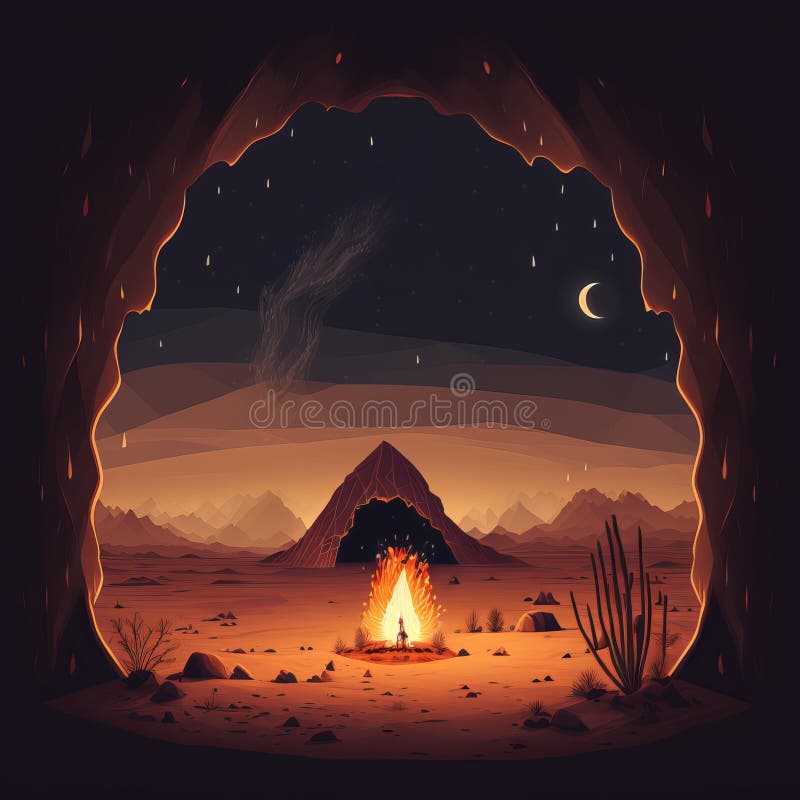 Cave Night Star Stock Illustrations – 561 Cave Night Star Stock ...