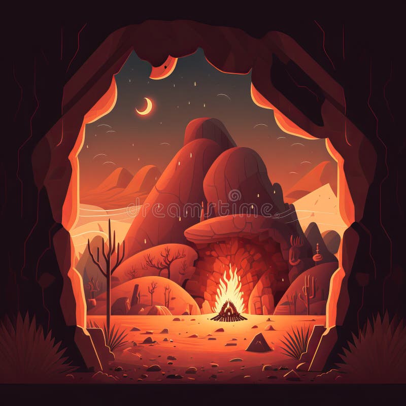 Cave Night Star Stock Illustrations – 561 Cave Night Star Stock ...