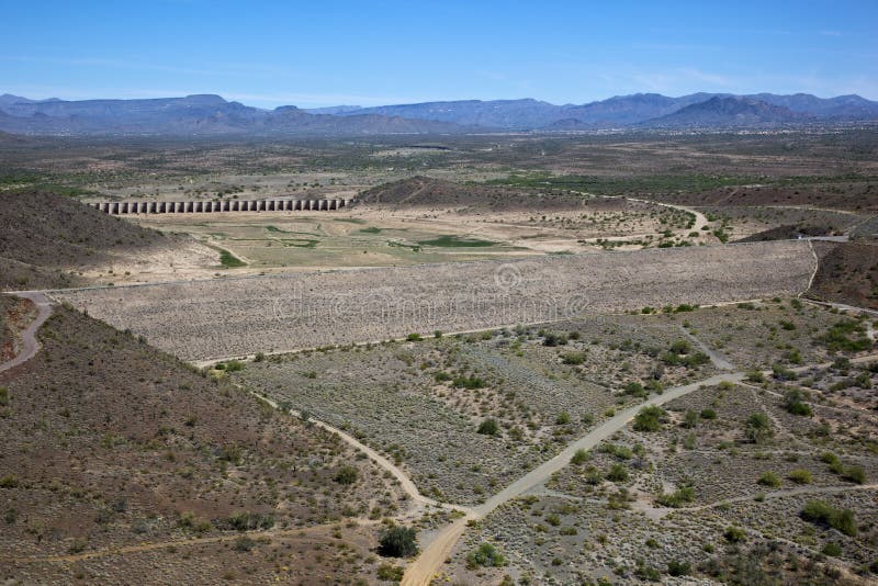 Cave Buttes Dam stock photo. Image of earth, wash, dirt - 25474144