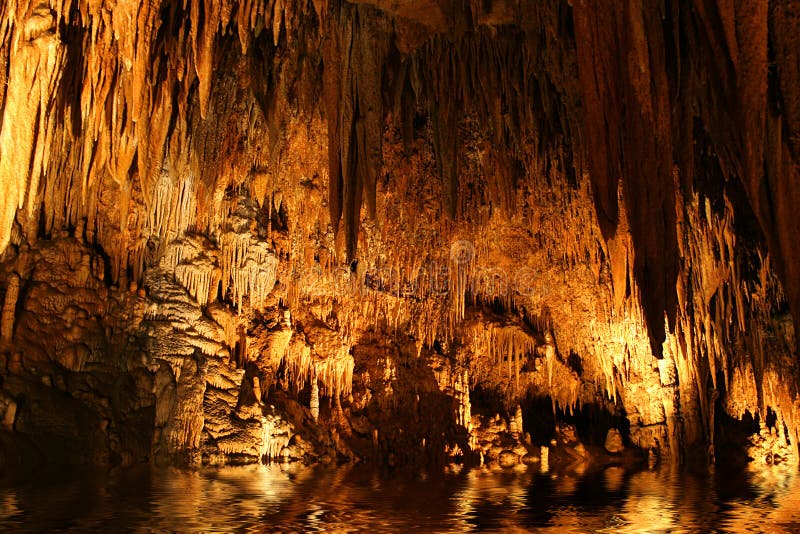 Cave caverns stock image. Image of dark, cave, reflection - 1063325