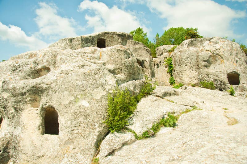 Cave City in the mountains stock image. Image of place - 24995337