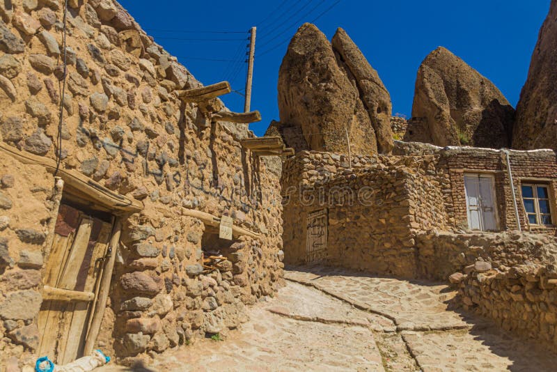 Cave Cliff Village Kandovan, Ir Stock Photo - Image of house, tourism ...