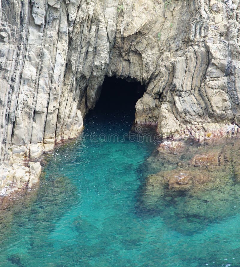 Cave on the coast stock photo. Image of high, beautiful - 26243048