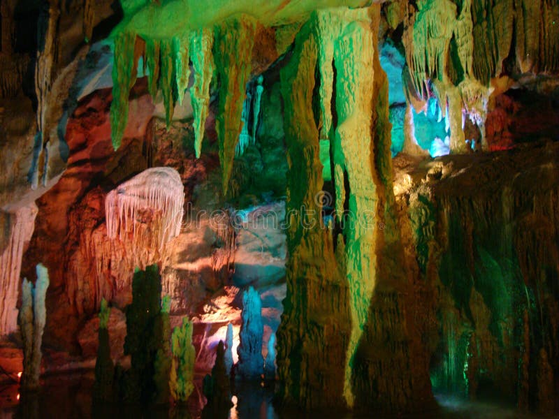 Cave stock photo. Image of stalactite, formation, guiling - 69066228