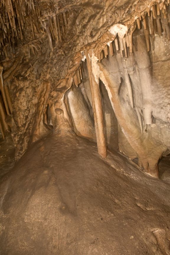 Cave Column from Lehman Cave Stock Photo - Image of national, geologic ...