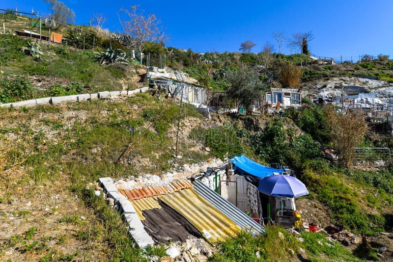Gypsy Cave Sacromonte Neighborhood In Granada, Andalucia, Spain Stock ...