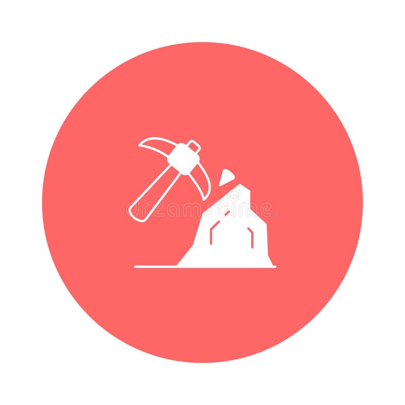 Cave Digging Line Vector Icon Easily Modified Stock Illustration ...