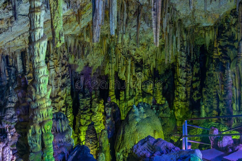 Cave of Diktaion Andron at Greek Island Crete Stock Image - Image of ...