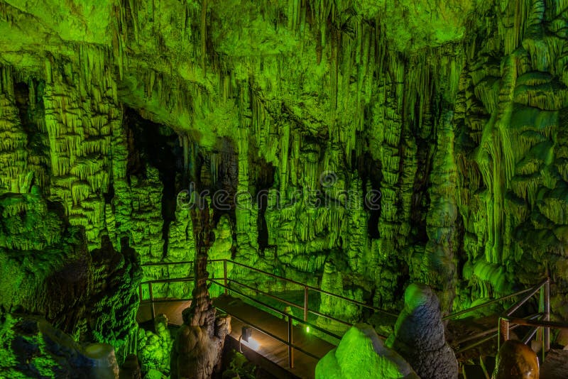 Cave of Diktaion Andron at Greek Island Crete Stock Photo - Image of ...