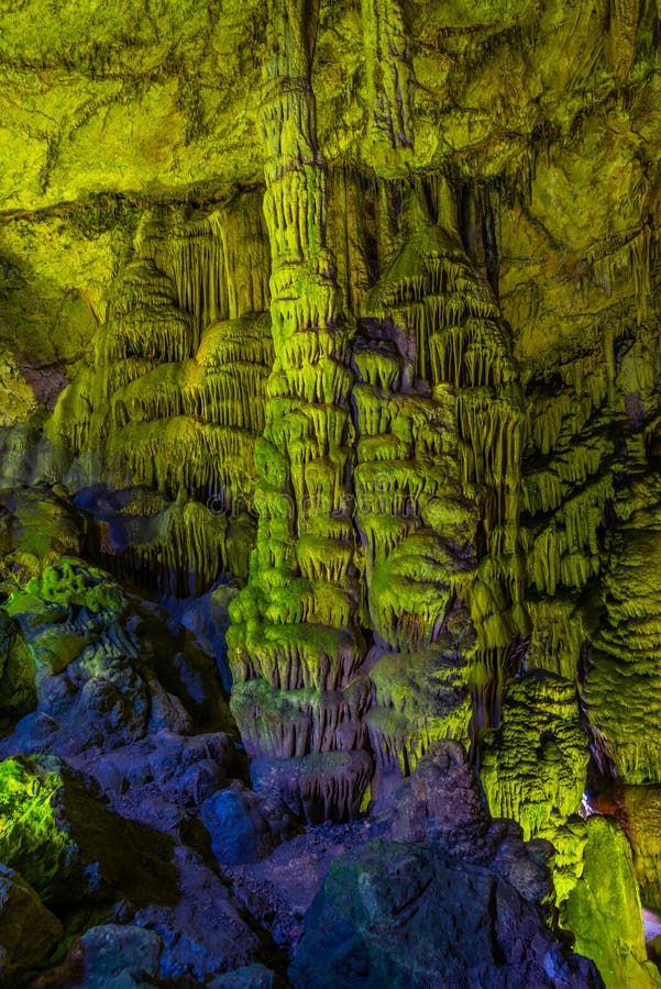 Cave of Diktaion Andron at Greek Island Crete Stock Image - Image of ...