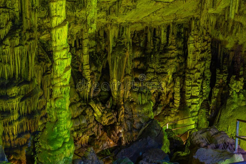 Cave of Diktaion Andron at Greek Island Crete Stock Photo - Image of ...