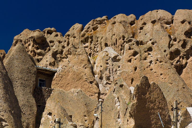 Cave Dwellings in Kandovan Village, Ir Stock Image - Image of cave ...