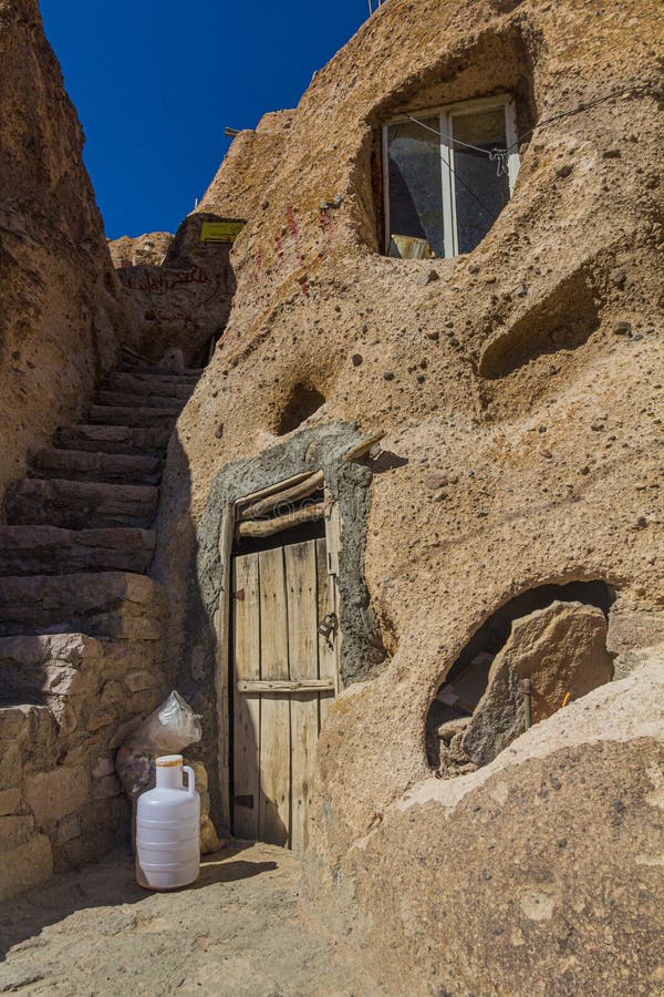 Cave Dwellings in Kandovan Village, Ir Stock Image - Image of wall ...