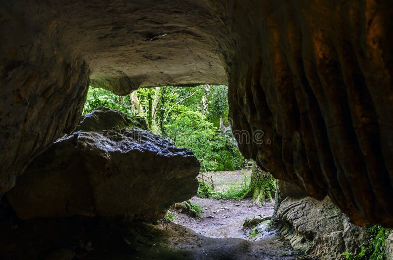 Cave entrance stock photo. Image of inside, entrance - 37394644