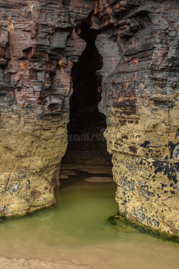 Cave Entrance, Ballybunion, County Kerry, Ireland Stock Image - Image ...
