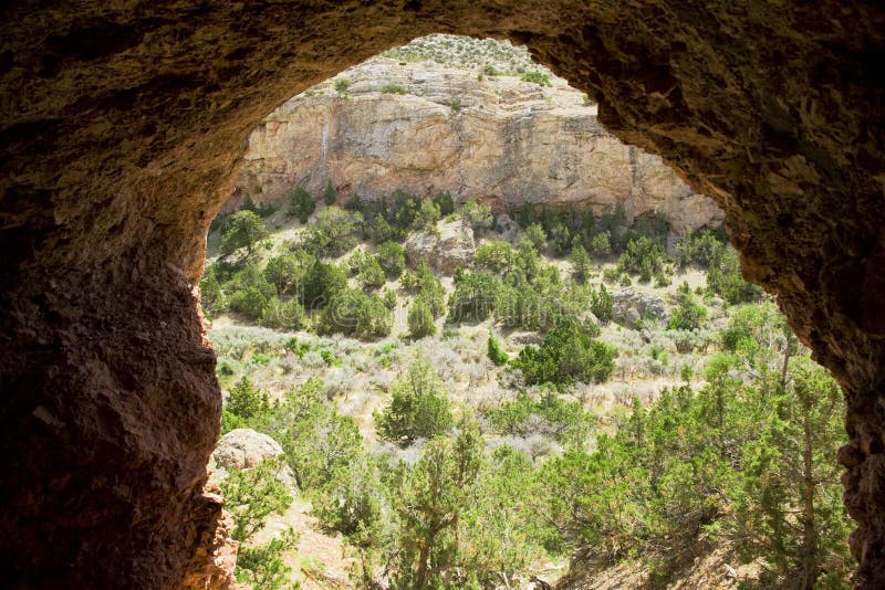 Cave entrance looking out stock image. Image of dark - 12889351