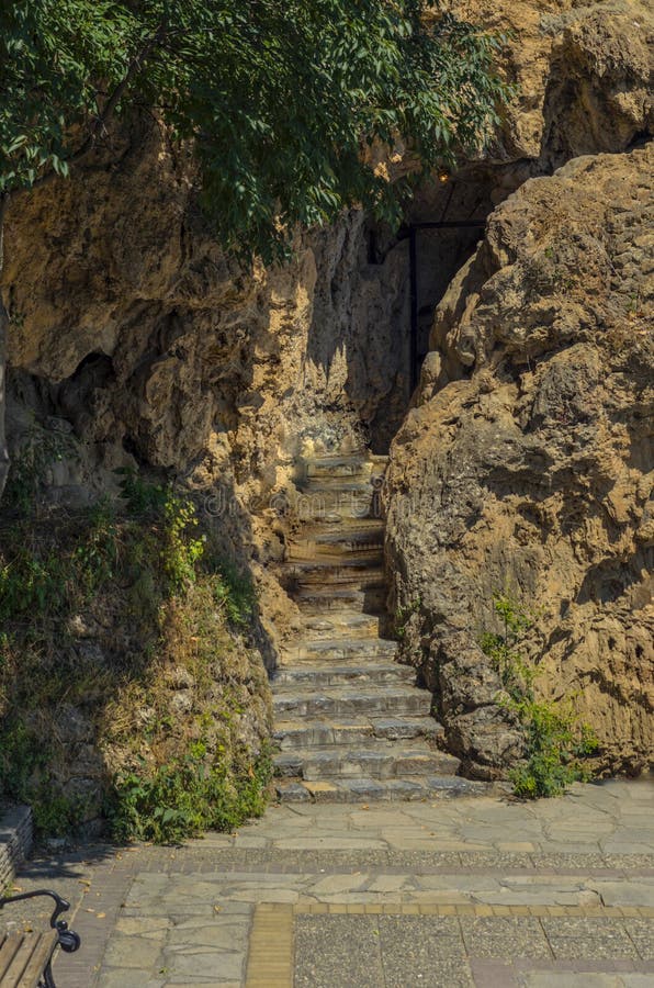 The cave entrance stock image. Image of archaeology, landscape - 70940827