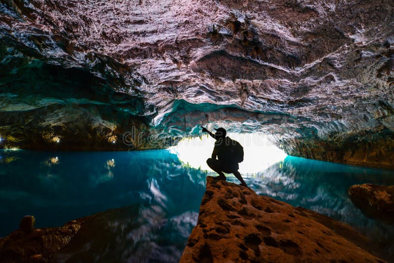 Tropical, Natural and Cool Caves Stock Image - Image of formation, cave ...