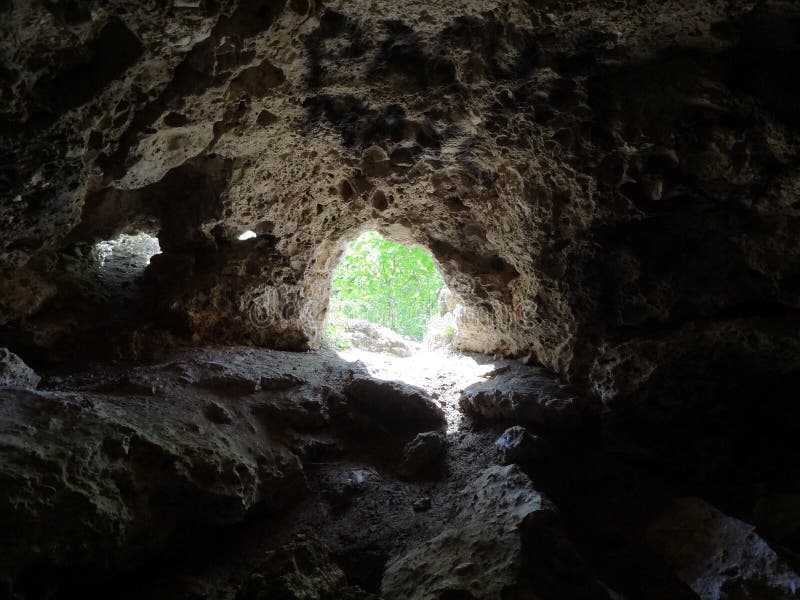 Cave stock photo. Image of stone, hole, view, natural - 61752900