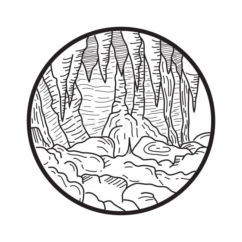 Cave formation stock illustration. Illustration of nature - 46415533
