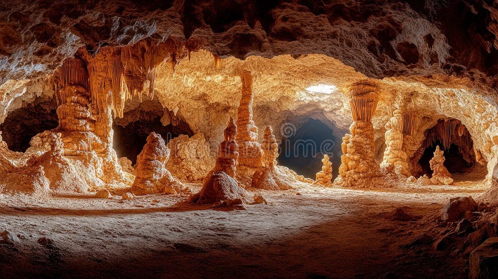 Cave Formations, Sunlight, Interior, Exploration, Travel Stock ...